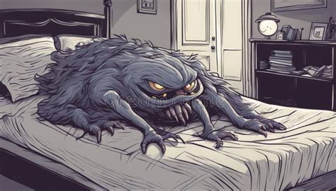 Cartoon Illustration Of A Monster Bed Bug Stock Illustration