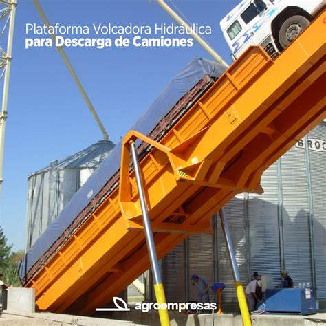Plataforma Volcadora De Descarga De Camiones Móvil Hidráulica Agrosite