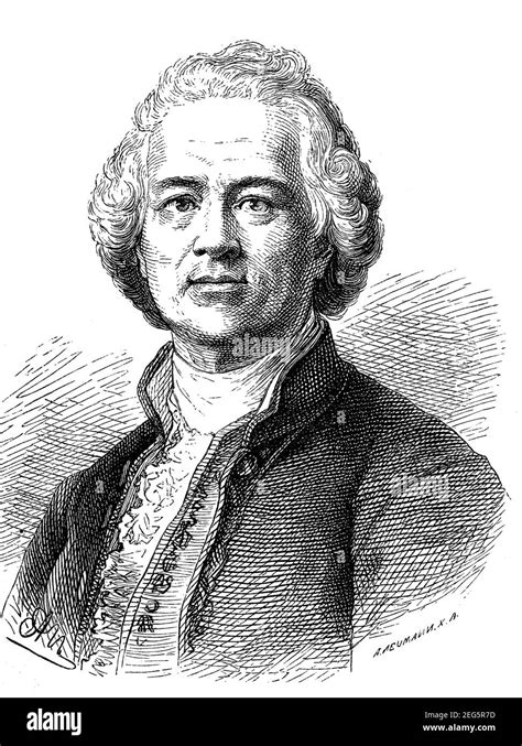 Portrait Von Christoph Willibald Ritter Von Gluck Black And White Stock