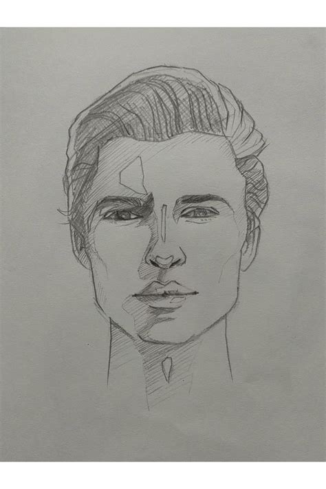 Man Sketch Practice Male Sketch Potrait