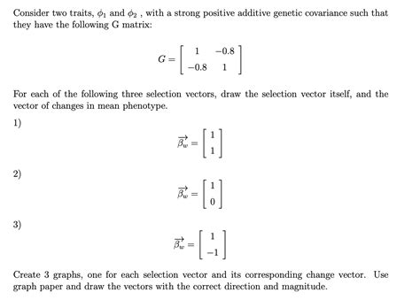Solved Consider Two Traits ϕ1 And ϕ2 With A Strong