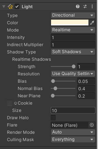 Unity基础学习（十一）核心系统 光源系统基础indirect Multiplier Csdn博客