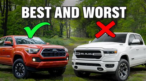 Top 5 Most Reliable Trucks That Hold Their Value And 5 Of The Worst