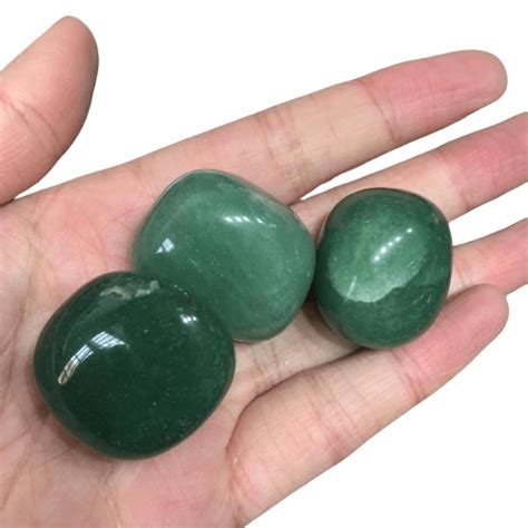 Tumbled Green Aventurine Stone Set • The Green Crystal