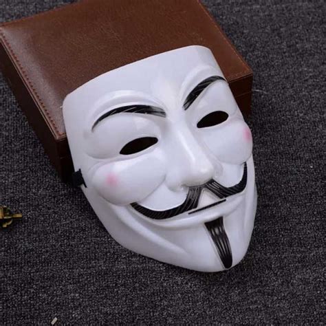 Hacker Mask Halloween Christmas Party Movie Cosplay V For Vendetta Hacker Mask Anonymous Guy