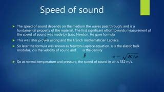 Sound Waves And Its Properties Pptx