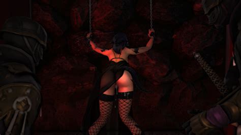 Rule 34 3d Aria Yukihime Ass View Au Ra Blue Hair Captured Chains Cum In Pussy Dress Final