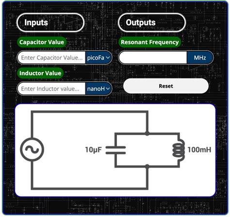 Lc Tuned Circuit Resonant Frequency Formula