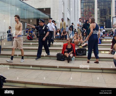 A Shirtless Man Is Kicked Out Of Lincoln Center And Then Arrested