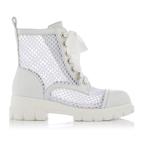 Bocanci De Piele Cu Insertie Din Plasa Exbo12112 Nissa