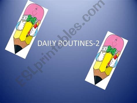 ESL English PowerPoints Daily Routines