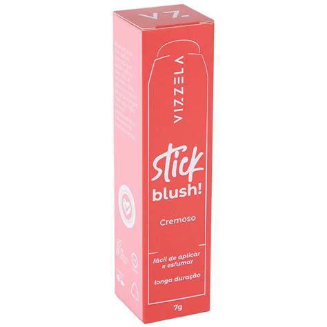 Blush Em Bastão Stick Blush Cremoso Vizzela 03 Importados Lili