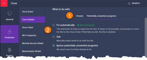 How To Adjust Settings For Core Shields In Avast Antivirus Avast