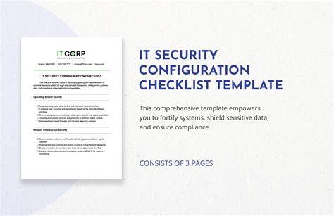 It Security Operations Center Audit Checklist Template In Word Pdf
