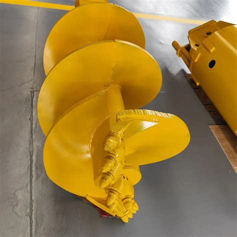 Hard Rock Drilling Auger For Piling Drill Rigs 40 40mm Thk Iso Certified