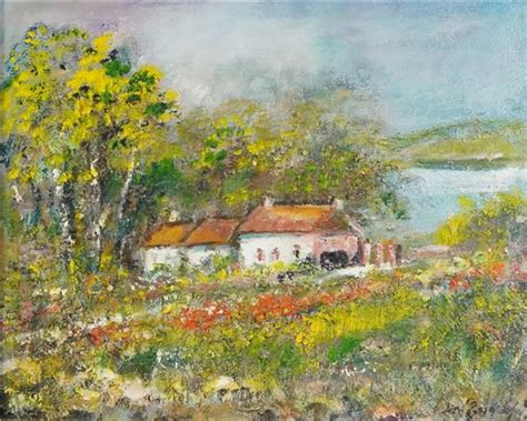 Ira Englefield Ira Englefield Cottage Beside A Lake 20th Century Mutualart