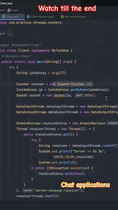 Chat Application Using Socket Programming In Java Java Challenge