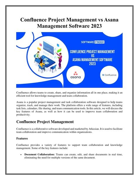 Ppt Confluence Project Management Vs Asana Management Software 2023