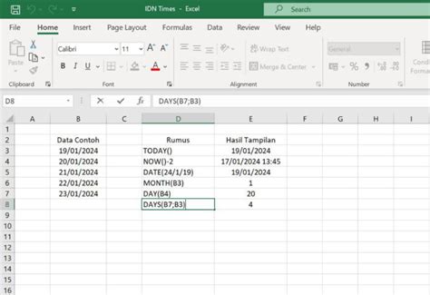 4 Cara Memasukkan Tanggal Otomatis Di Microsoft Excel Pcmax