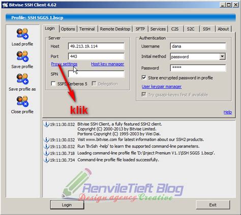 tutorial atau cara setting inject bitvise ssh client akun ssh dan