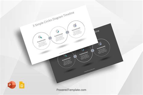 Simple Circles Diagram Timeline Template Circle Diagram Presentation Design Template