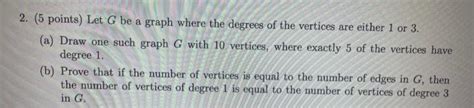 Solved Points Let G Be A Graph Where The Degrees Of Chegg