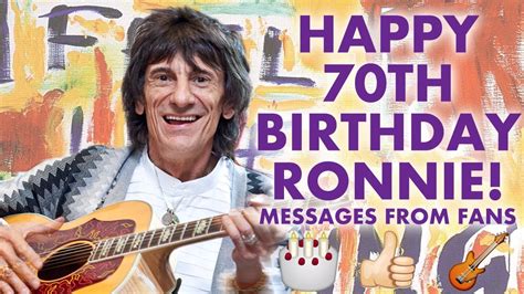 Ronnies 70th Birthday Messages From Fans Youtube