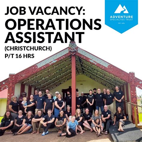 Job Vacancy Operations Assistant Adventure Specialties Trust
