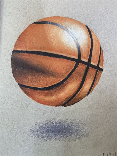 Prismacolor Basketball Drawing Basketball Drawing Color 3d