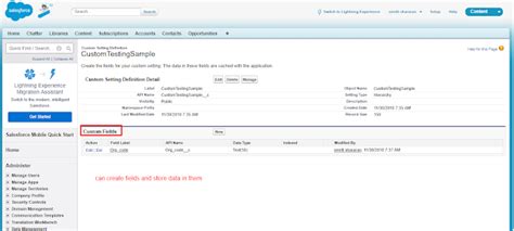 Custom Settings List And Hierarchy Custom Settings Sfdcamplified Ebooks