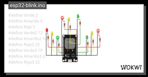 Semaforo Copy Wokwi ESP32 STM32 Arduino Simulator