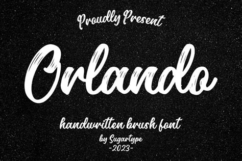 Orlando Handwritten Brush Font