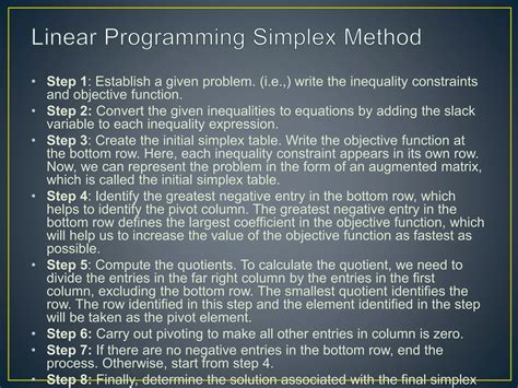 Linear Programingpptx Programming Languages Computing