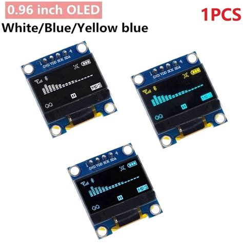 096inch Iic Serial Oled Display Module Ssd1306 Lcd Screen Board For Arduino Eur 642 Picclick Fr