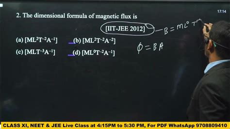 Dimensionformulaiitjee Youtube