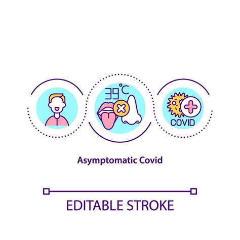 Asymptomatic Covid Concept Icon 2145991 Vector Art At Vecteezy