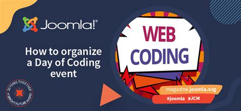 How To Organize A Day Of Coding Event The Joomla Community Magazine