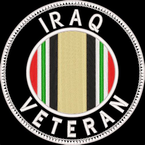 Iraq Veteran Patch Design 4 Inch Etsy