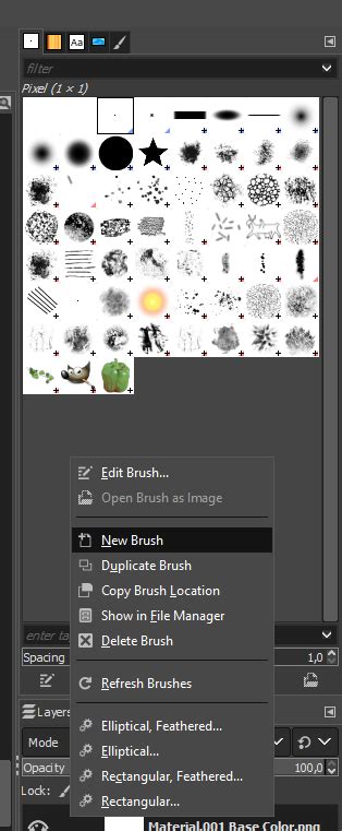 How To Create A One Pixel Pencil Brush In Gimp Graphic Design Stack