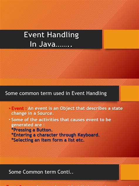 event handling pdf