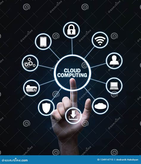 Cloud Computing Information Technology Concept Stock Image Image Of Internet Transfer 134914715