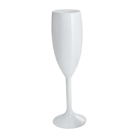 White Champagne Flutes Prosecco Glasses Persyparty