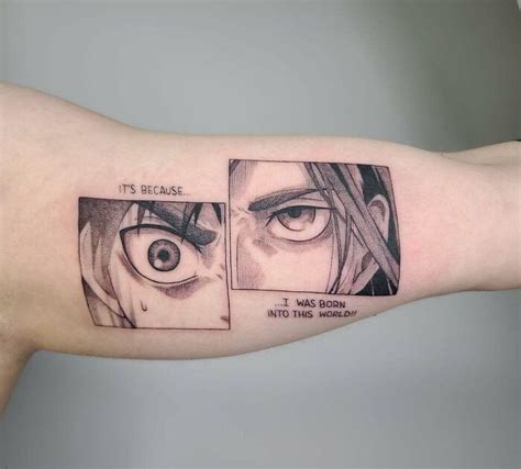 120 Anime Tattoos So Cool They Go Beyond Plus Ultra Bored Panda