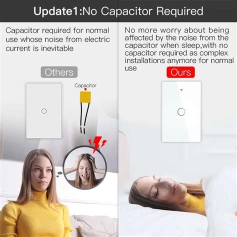 Moes Zigbee 벽 터치 스마트 조명 스위치
