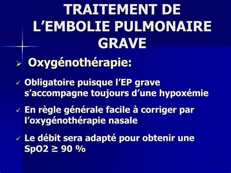 Ppt Embolie Pulmonaire Grave Physiopathologie Et Traitement Powerpoint Presentation Id 1270186