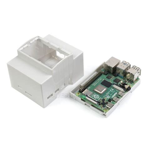 din rail abs case for raspberry pi 4 large inner space injection