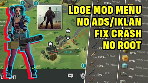 LDOE MOD MENU FIX CRASH NO ROOT NO ADS IKLAN LAST DAY ON EARTH MOD MENU TIPS YouTube
