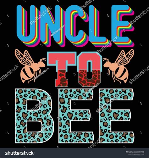 Uncle Bee T Shirt Design Stock Vector Royalty Free 2220067461