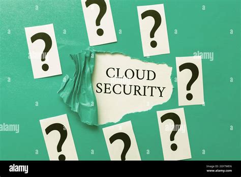 Text Caption Presenting Cloud Security Concept Meaning Imposing A Secured System Of Existing
