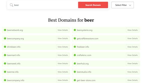 Beer Name Generator Domainwheel